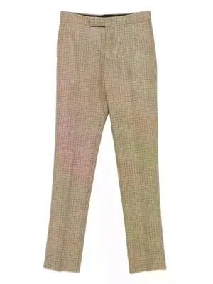 Thom Browne Checked Straight-leg Trousers - Neutrals