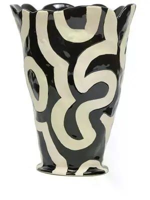 HAY Jessica Abstract-pattern Vase - Black