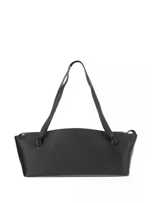JIL SANDER Big Joanna Leather Shoulder Bag - Black