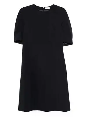 Peserico Puff-sleeve Midi Dress - Blue