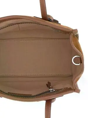 GIANNI CHIARINI Suede Tote Bag With Knotted Detail - Brown