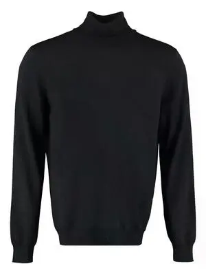 THE (ALPHABET) Turtleneck Wool Sweater - Black