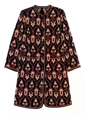 Etro Paisley Pattern Reversible Coat - Blue
