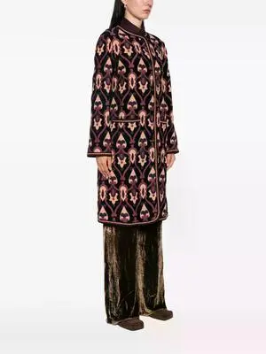 Etro Paisley Pattern Reversible Coat - Blue