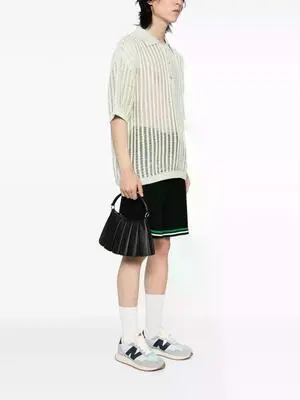 Lacoste Small Pleated Messenger Bag - Black