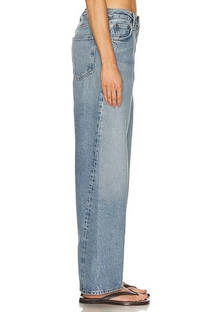 AGOLDE Twist Low Slung Baggy Denim Trousers - Stage