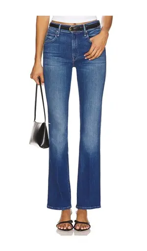 MOTHER The Mid Rise Smokin' Double Sneak - Blue
