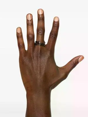 SHAUN LEANE Sterling Rose Thorn Triple Band Ring