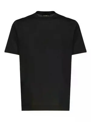 GIULIANO GALIANO Crew-neck Short-sleeve T-shirt - Black