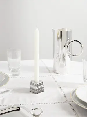 Christofle Mathias Kiss Aluminium Candle Holder