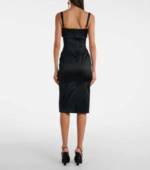 Dolce & Gabbana Satin Midi Dress