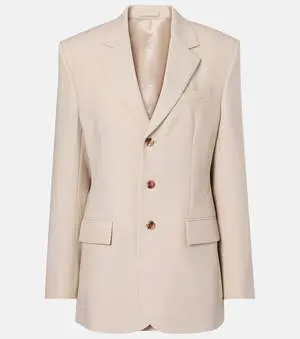 Wardrobe.NYC Virgin Wool Blazer - Beige