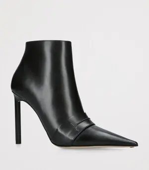 TOM FORD Leather Eva Ankle Boots - Black