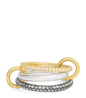 SPINELLI KILCOLLIN Mixed Gold And Diamond Zodiac Ring