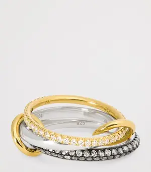 SPINELLI KILCOLLIN Mixed Gold And Diamond Zodiac Ring