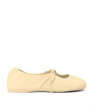 Loewe Leather Pebble Soft Ballet Flats - Beige