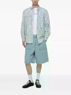 Maison Kitsuné Check-print Long-sleeve Shirt