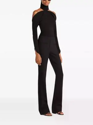 COURREGES High-neck Cold-shoulder Top