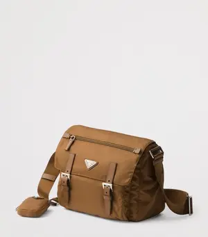 Prada Re-nylon Cross-body Bag With Saffiano Leather Trims
