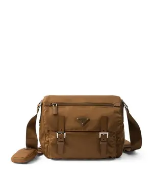 Prada Re-nylon Cross-body Bag With Saffiano Leather Trims