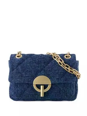 Vanessa Bruno Vanessa Bruno Nano Moon Quilted Chain Shoulder Bag Blue