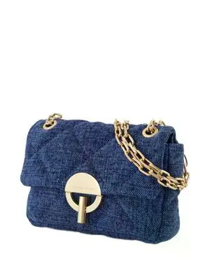 Vanessa Bruno Nano Moon Quilted Chain Shoulder Bag - Blue