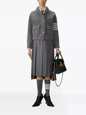 Thom Browne 4-bar Shawl-collar Bomber Jacket