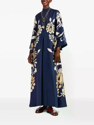 La DoubleJ Bell-sleeve Floral Maxi Dress