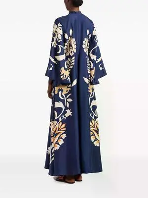 La DoubleJ Bell-sleeve Floral Maxi Dress