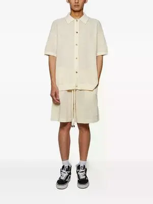 Amiri Crochet Knit Shorts - Neutrals