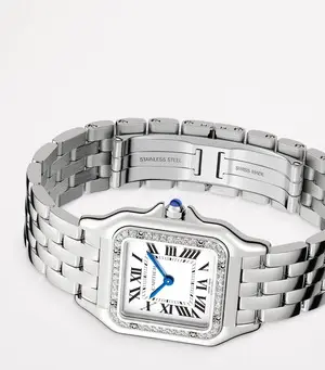 Cartier Panthère De Stainless Steel And Diamond Watch
