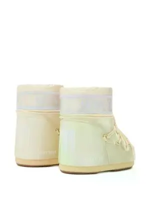 Moon Boot Ivory Satin Effect Lace-up Boots - Neutrals