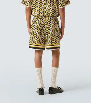 Valentino Garavani Printed Cotton Poplin Shorts
