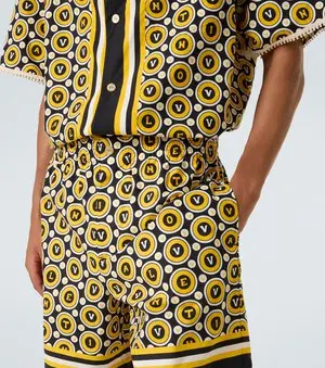 Valentino Garavani Printed Cotton Poplin Shorts