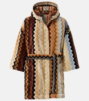 Missoni Giacomo Zigzag Cotton Terry Bathrobe - Multicoloured