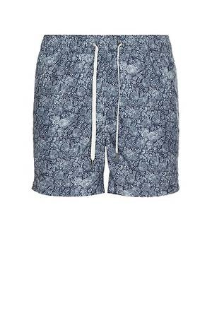 Onia Charles 5 Swim Trunk - Deep Navy Multi