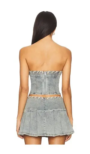 BY.DYLN Davia Corset With Grommet Detailing