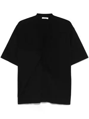 PAOLO PECORA Cotton Short-sleeve Cardigan - Black