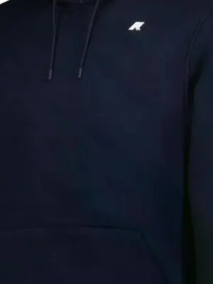 K-WAY Spacer-fabric Hooded Sweatshirt - Blue