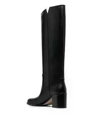 VIA ROMA 15 Leather Knee-length Boots