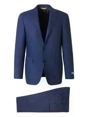Canali Two-button Flap-pocket Suit - Blue