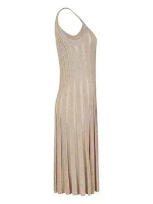 D.exterior Embellished Pleated Dress