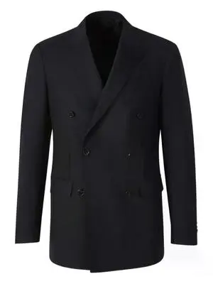 Scabal Double-breasted Blazer - Blue