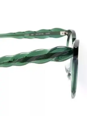 MEGANE AND ME Round Frame Eyeglasses With Twisted Arms