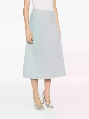 Ermanno Scervino Pleat-detailed Midi Skirt