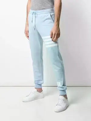 Thom Browne Four-bar Detailed Track Pants - Blue