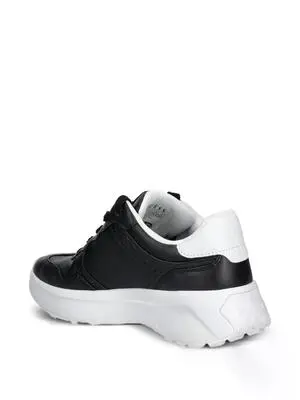 Guess Logo Plaque Leather Sneakers