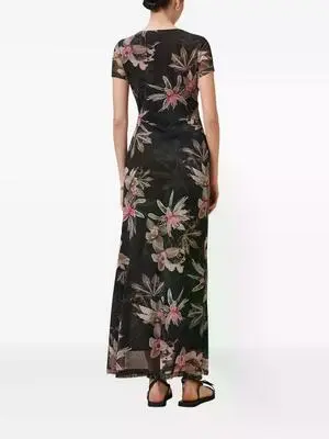 ALLSAINTS Gabby Floral-print Drawstring Maxi Dress