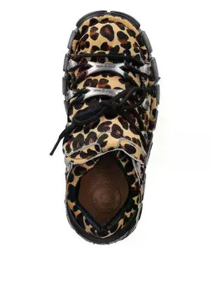 NEW ROCK Leopard-print Platform Trainers