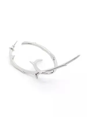 SHAUN LEANE Rose Thorn Statement Hoop Earrings